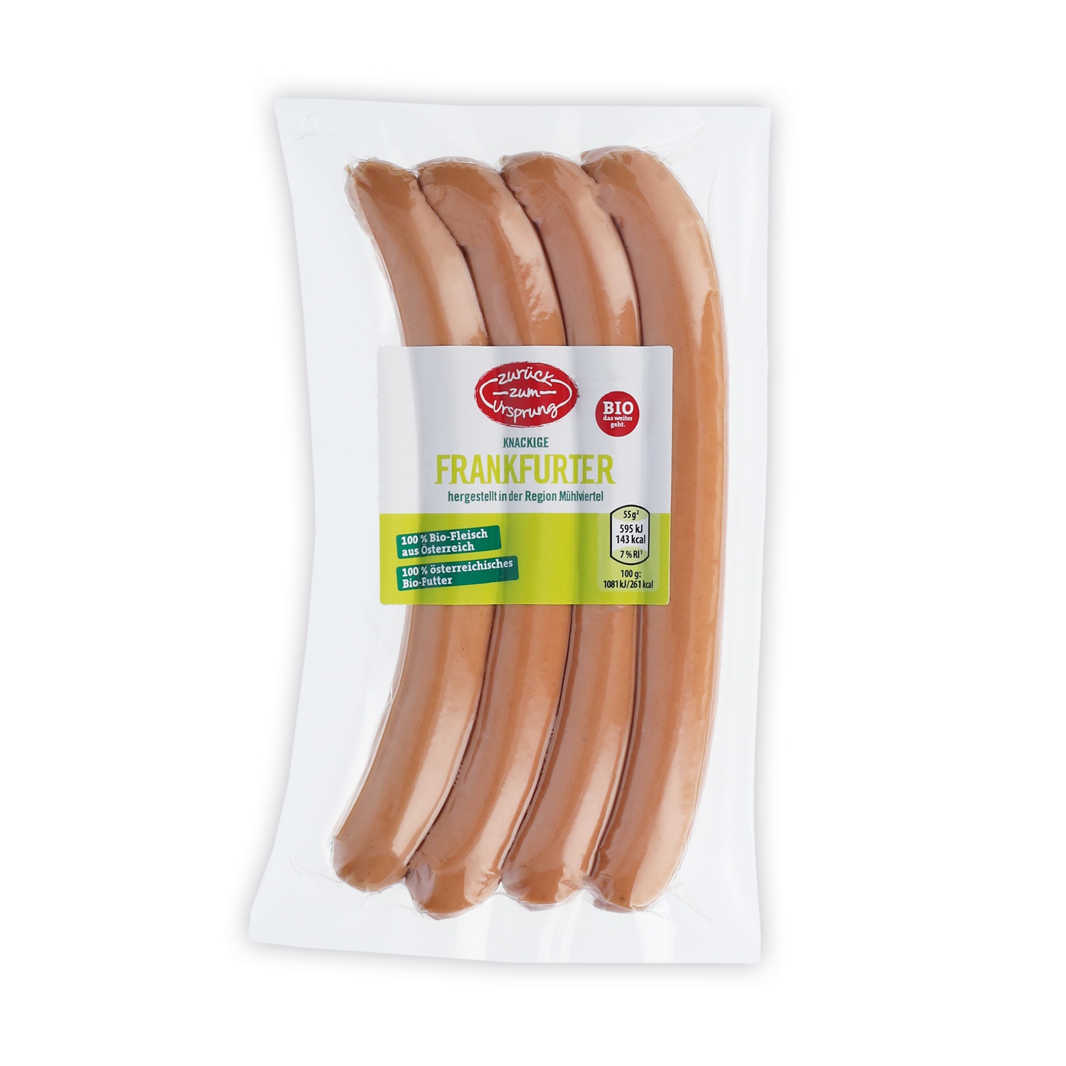 ZURÜCK ZUM URSPRUNG BIO-Würstel-Sortiment, Frankfurter | HOFER