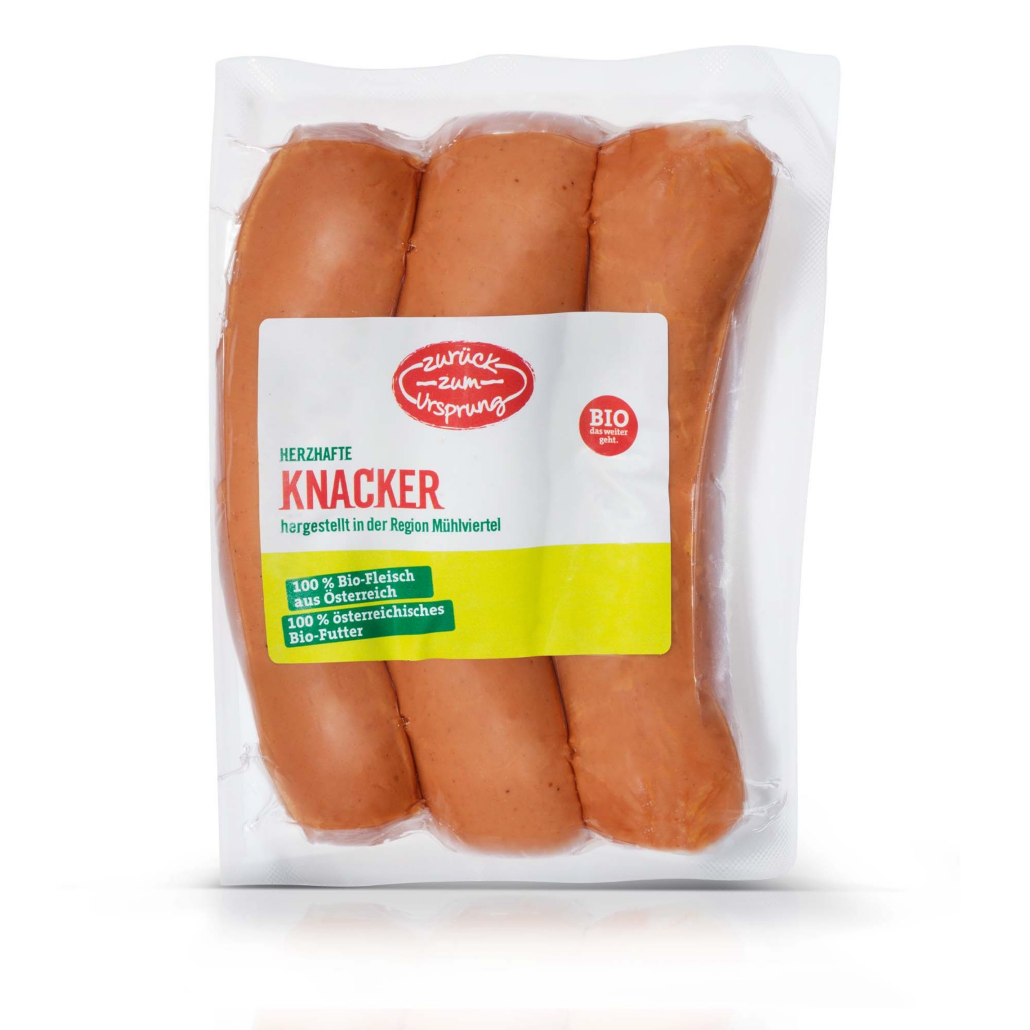 ZURÜCK ZUM URSPRUNG BIO-Würstel-Sortiment, Knacker | HOFER