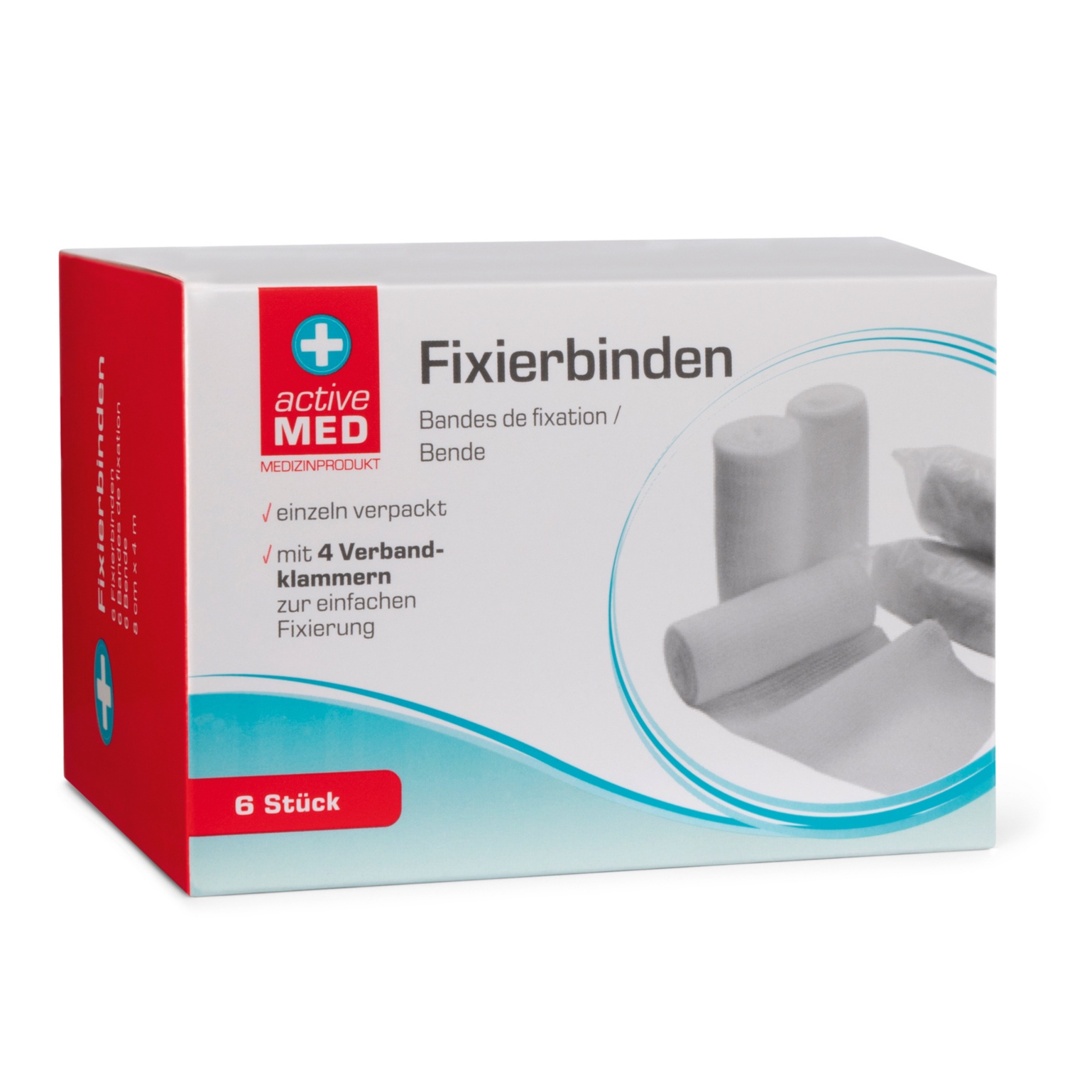 ACTIVE MED Bandagen, Fixierbinden, 6 Stück | HOFER