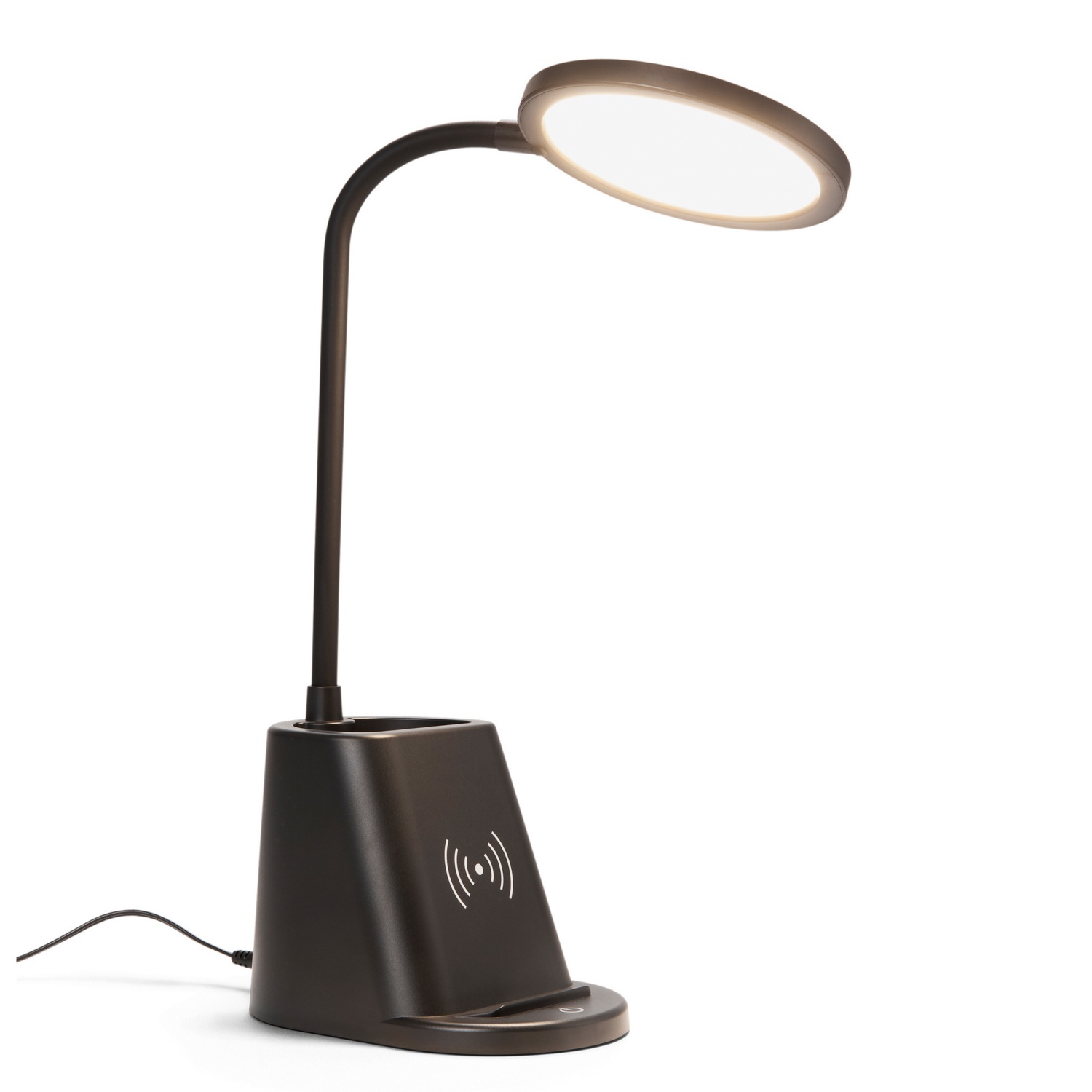 CASALUX LED-Tischleuchte mit Ladestation, Schwarz, Flachschirm | HOFER