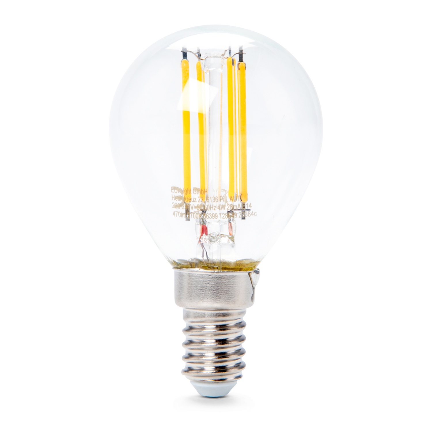 CASALUX LED-Filament dimmbar, E14, Tropfen, klar | HOFER