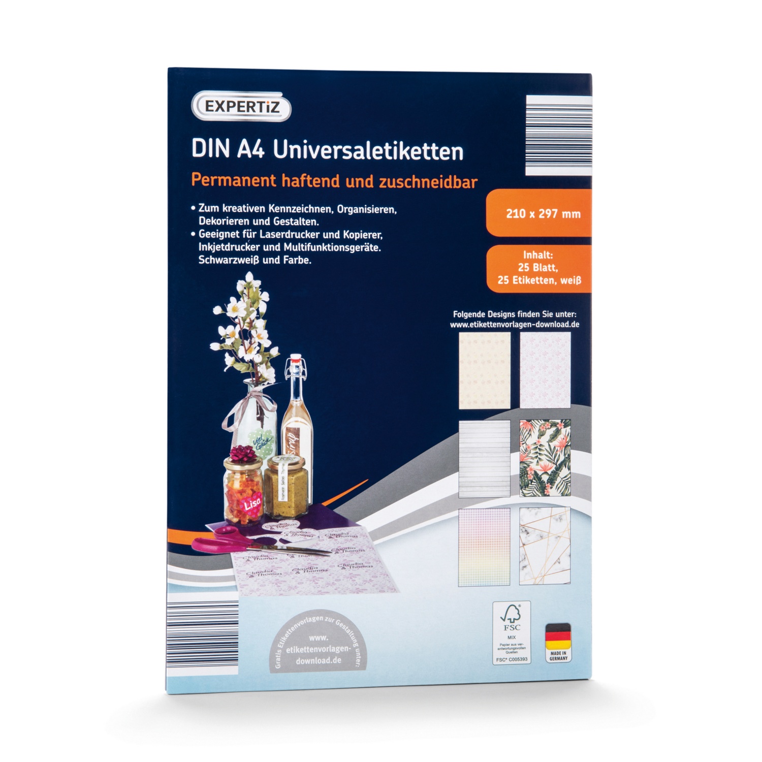 EXPERTIZ Klebeetiketten, Etiketten DINA4 | HOFER