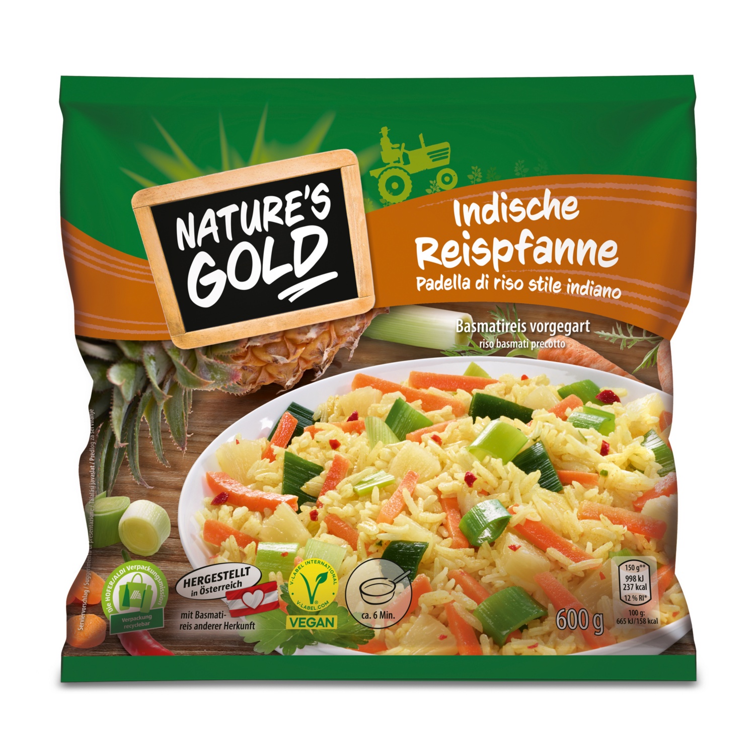 NATURE'S GOLD Reis-Gemüsemischung, Indisch | HOFER