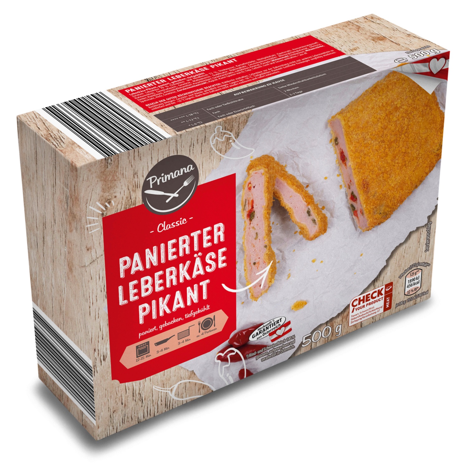 PRIMANA Panierter Leberkäse, Pikant | HOFER