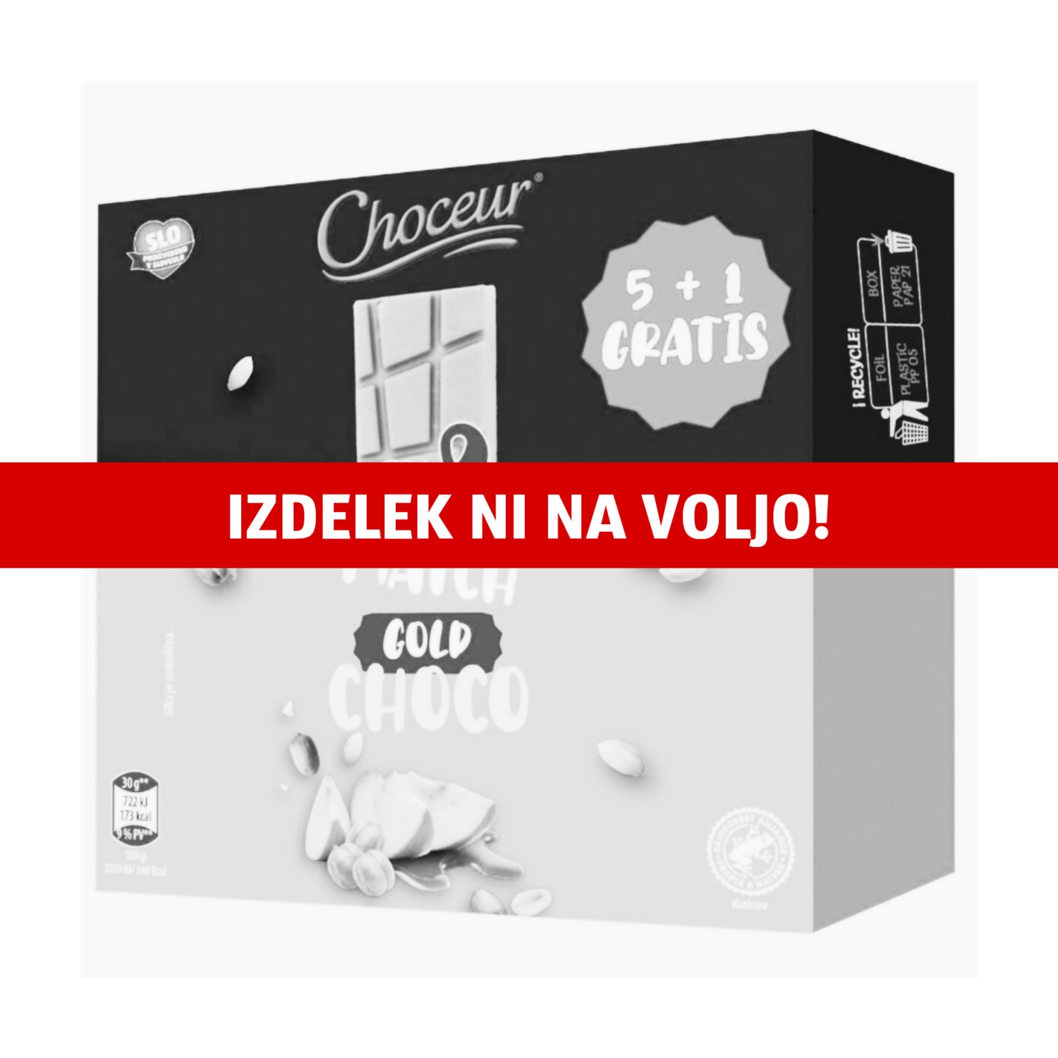 CHOCEUR Čokoladice Mix&Match, gold choco | HOFER