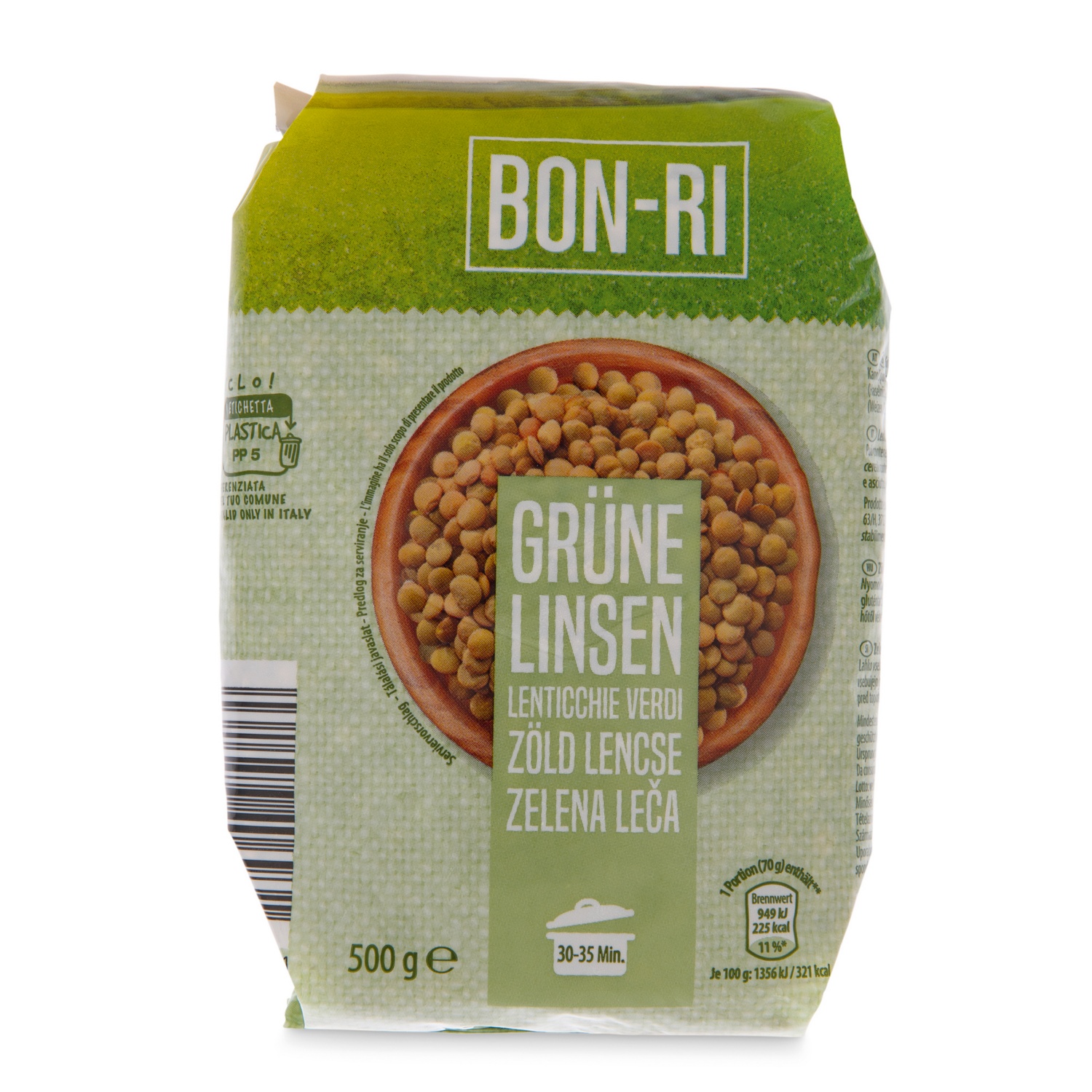 BON-RI Hülsenfrüchte getrocknet, Grüne Linsen | HOFER