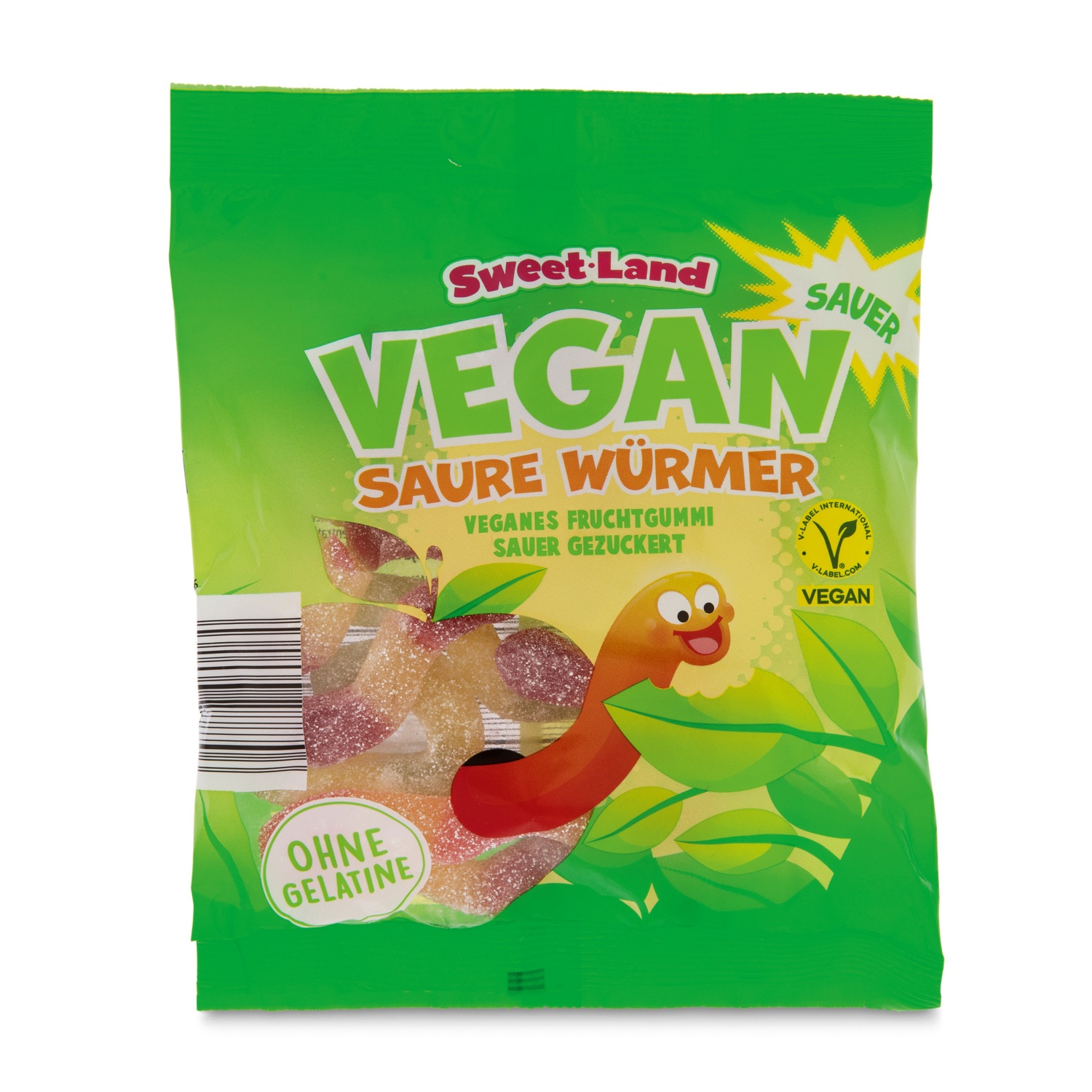 SWEET LAND, Vegane Fruchtgu, Sauer gezuckerte Würmer | ALDI SUISSE