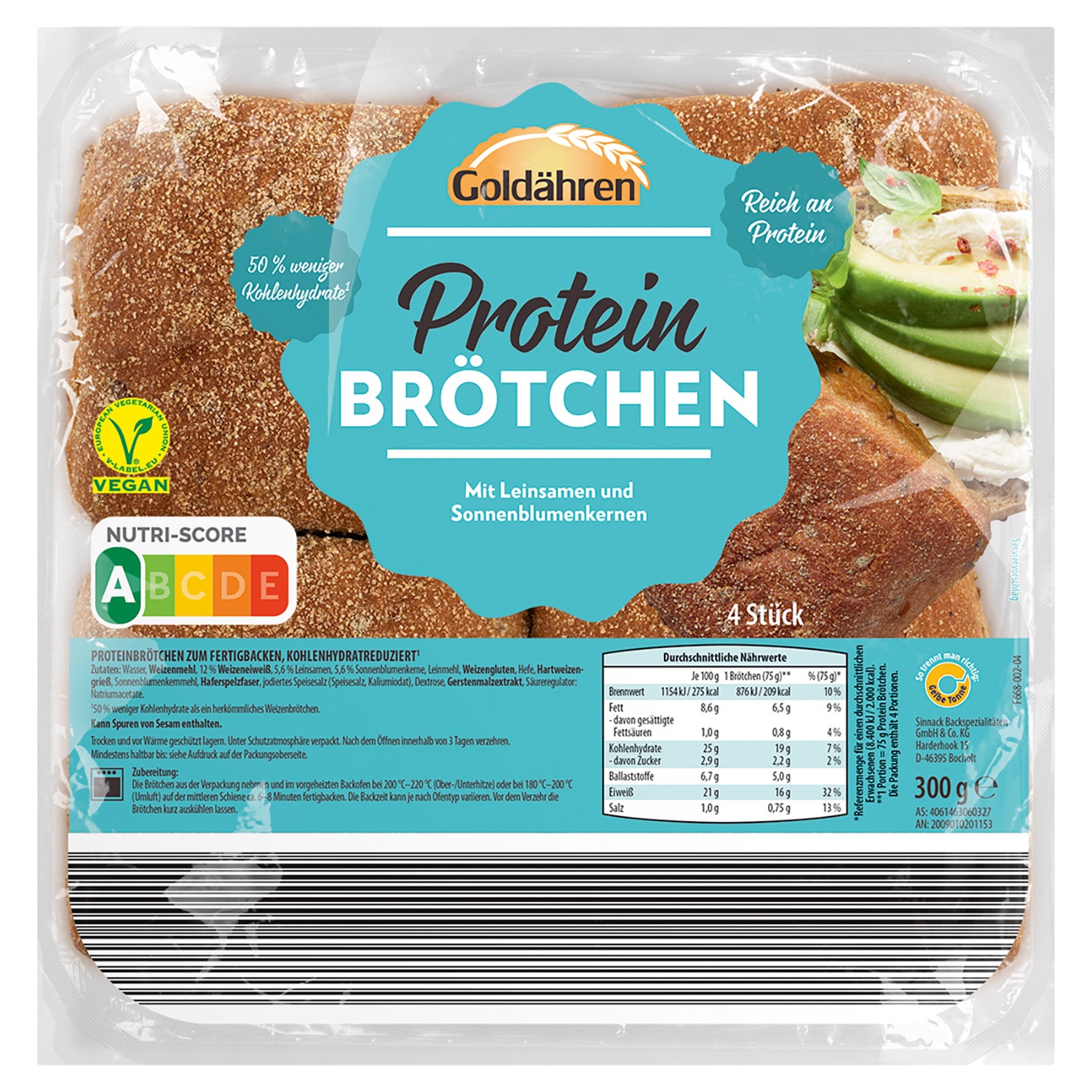GOLDÄHREN Protein-Brötchen 300 g | ALDI SÜD