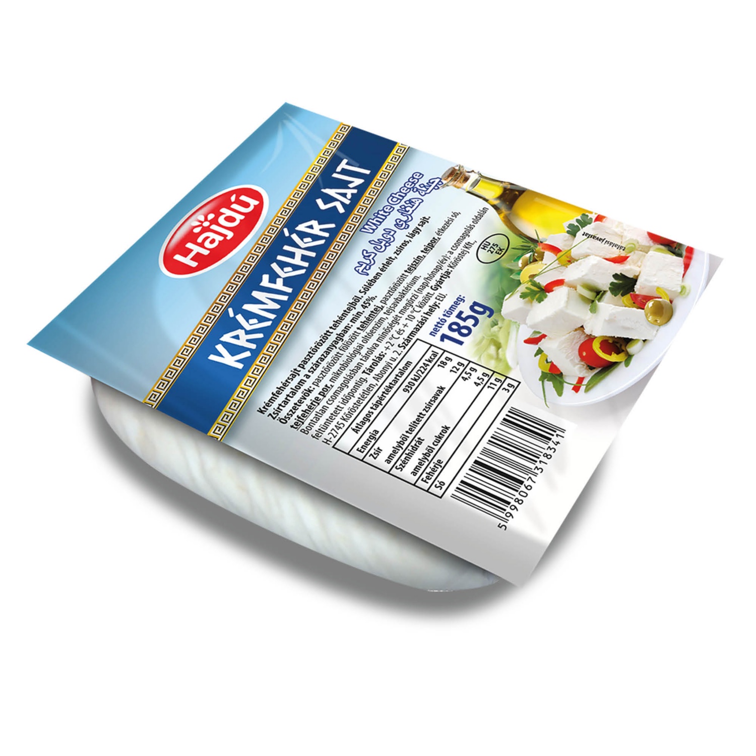 HAJDÚ Krémfehér sajt, 185 g | ALDI