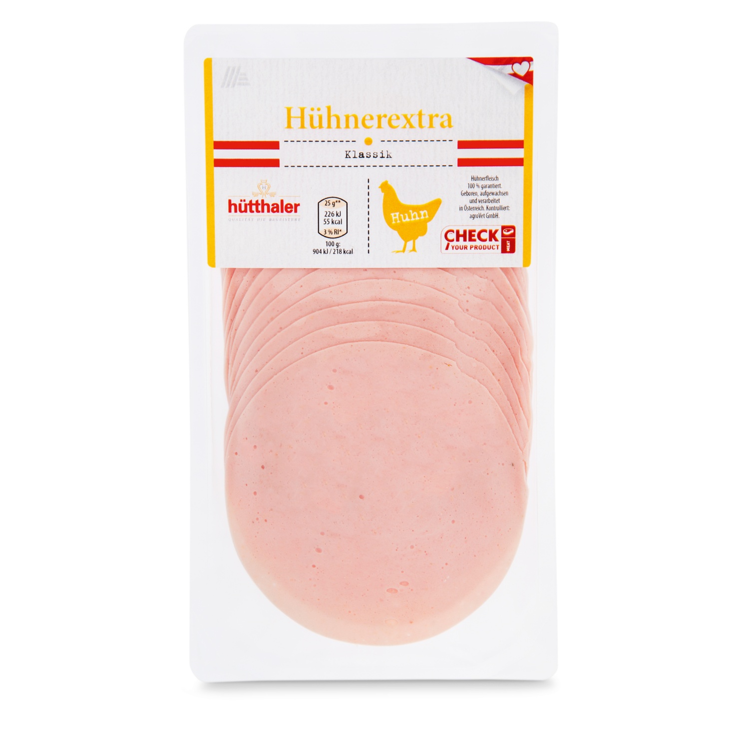 GENUSS 100% AUS ÖSTERREICH Hühner-Extrawurst, Klassik | HOFER