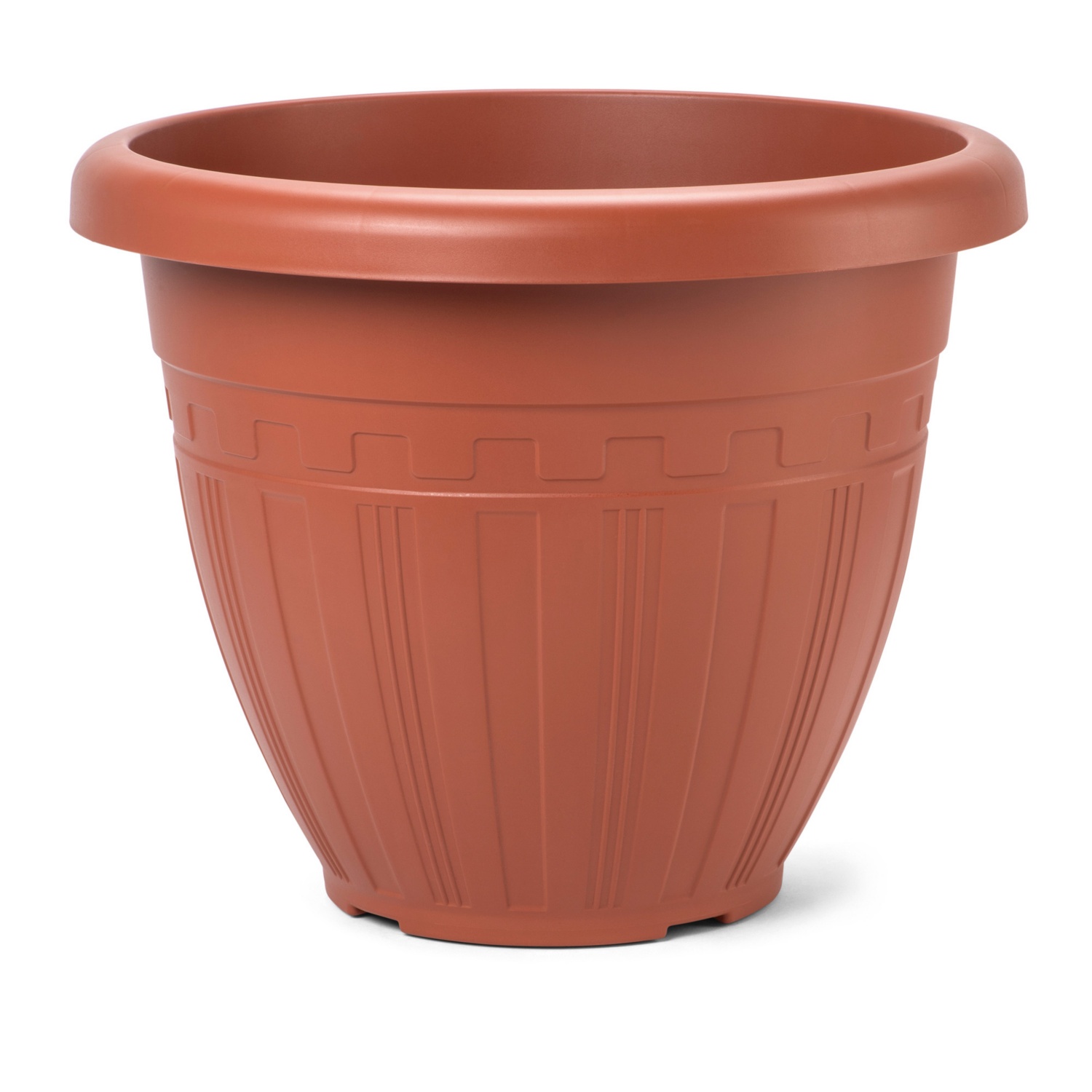 BELAVI Kunststoff-Pflanztopf, Rund, Terracotta | HOFER