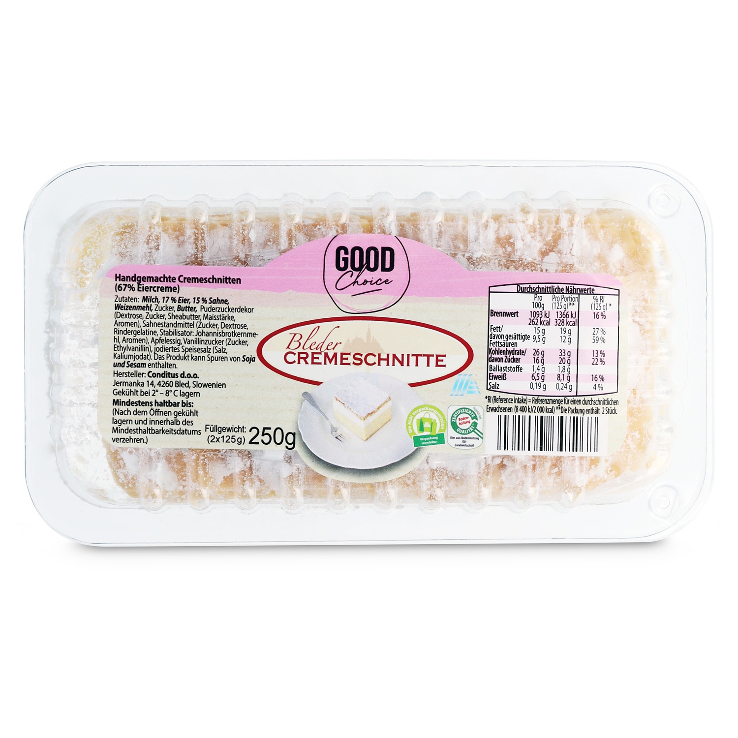 GOOD CHOICHE Cremeschnitte | HOFER