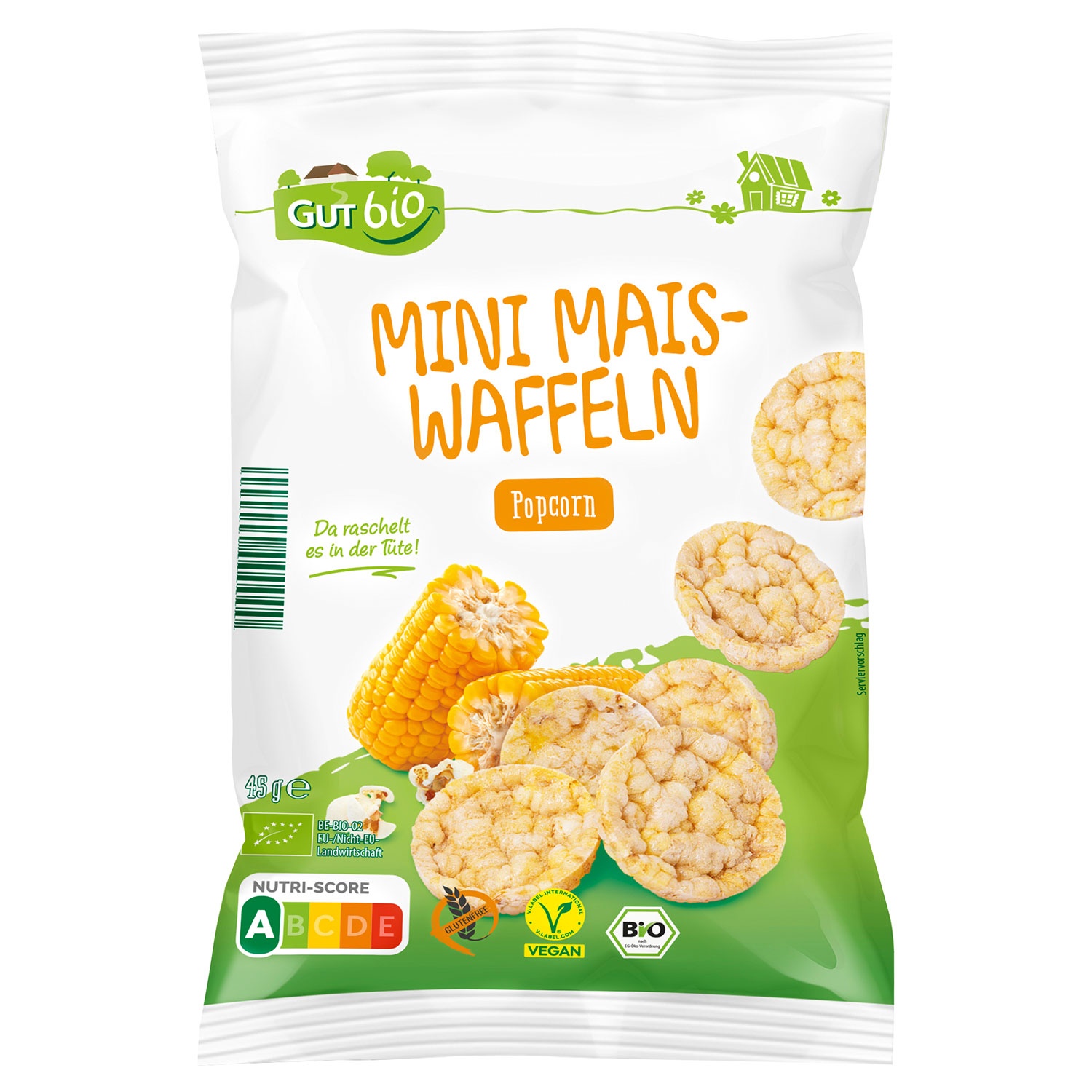 GUT BIO Bio-Mini-Reisoder -Mais-Waffeln 45 g | ALDI SÜD