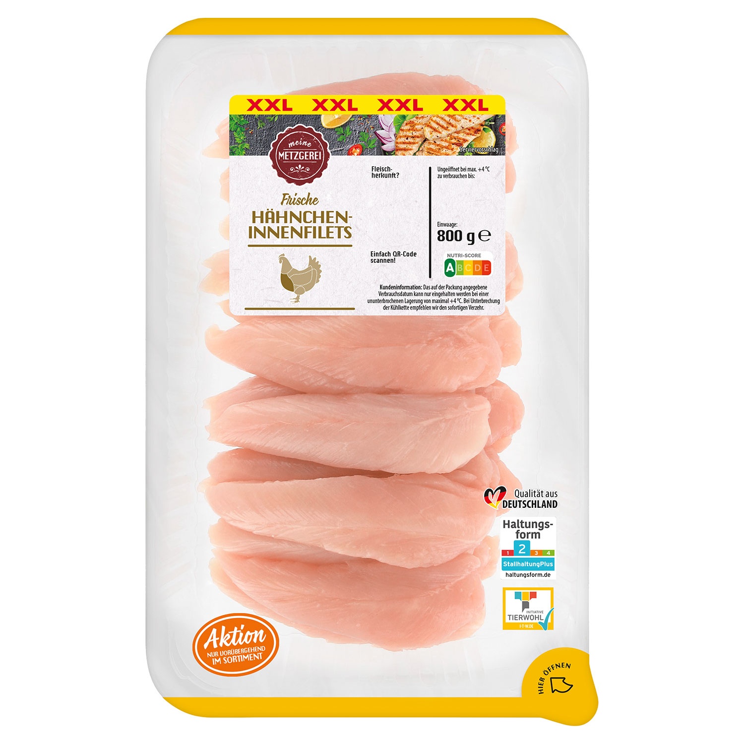 MEINE METZGEREI Hähnchen-Innenfilets 800 g | ALDI SÜD