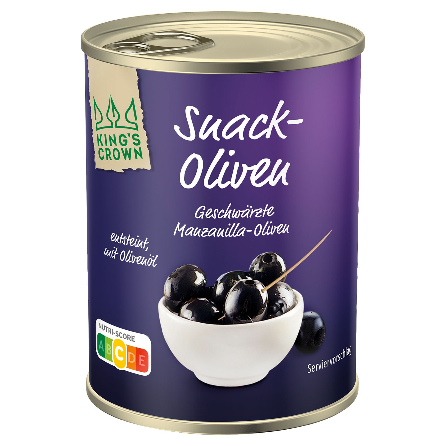 Angebot Aldi Süd KINGS CROWN Snack-Oliven 85 g Aldi