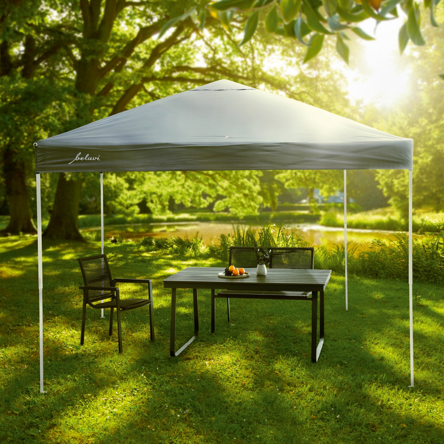 BELAVI Faltpavillon, Tornado Grau | ALDI SUISSE