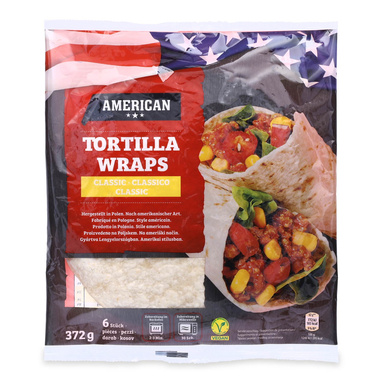 AMERICAN Tortilla Wraps, Natur | HOFER