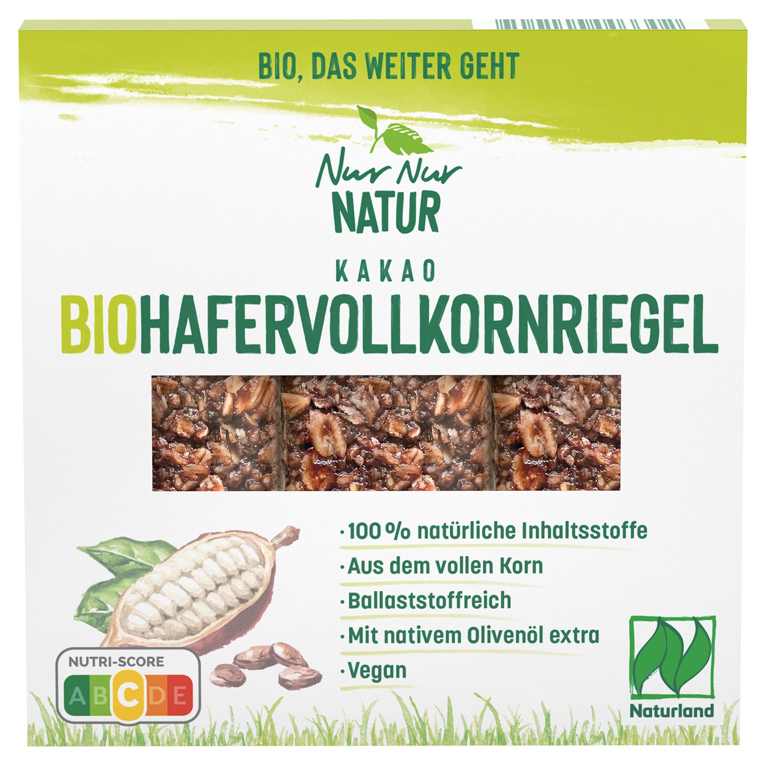 NUR NUR NATUR Bio-Hafer-Vollkornriegel 105 g | ALDI SÜD