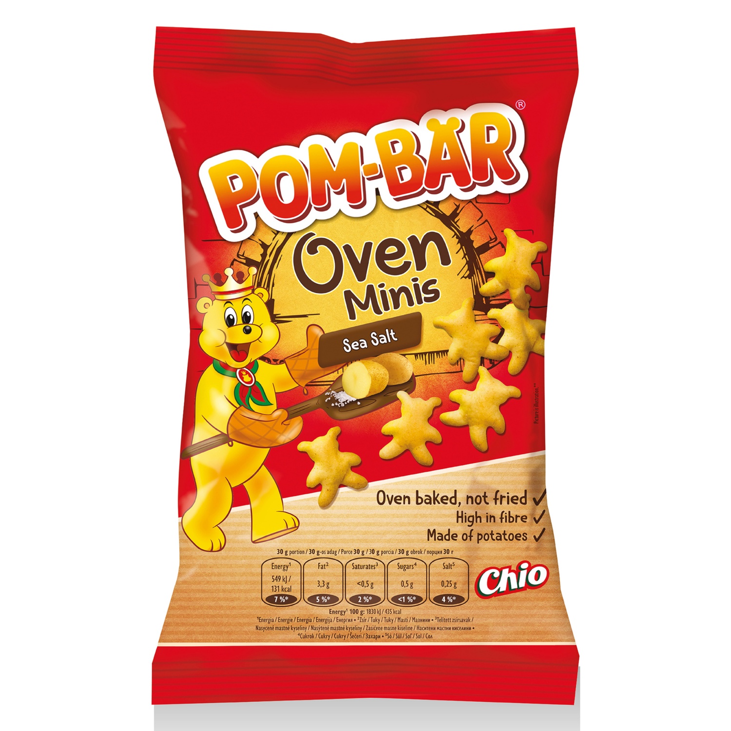 CHIO Pom-Bär Oven minis, sajtos, 70 g | ALDI