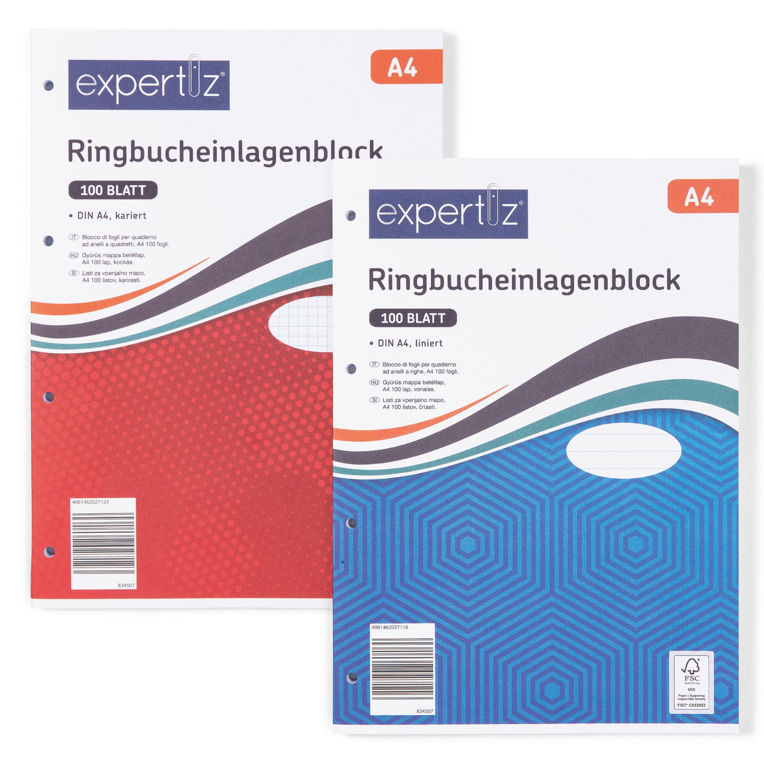 Gyűrűsmappa-betétlap A4, 100 lap | ALDI