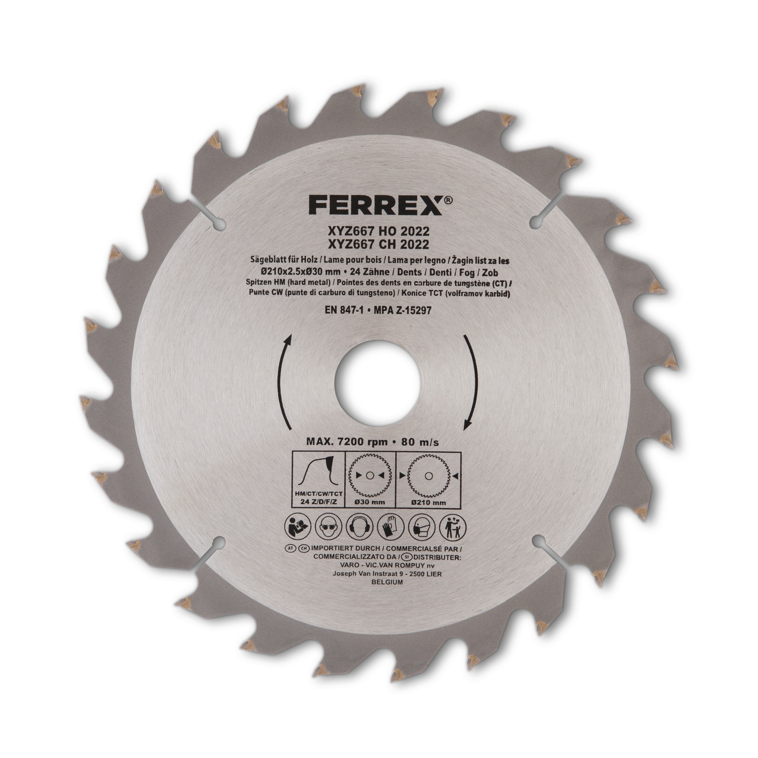 FERREX Kreissägeblätter, 210 mm, 3-teilig | HOFER