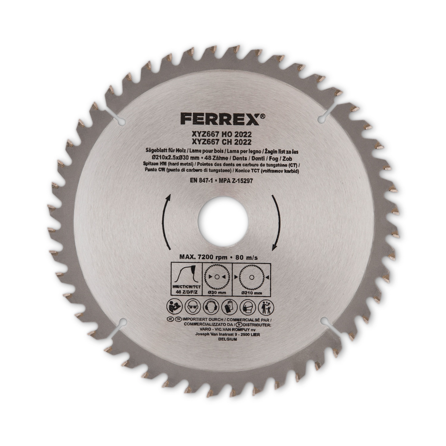 FERREX Kreissägeblätter, 210 mm, 3-teilig | HOFER