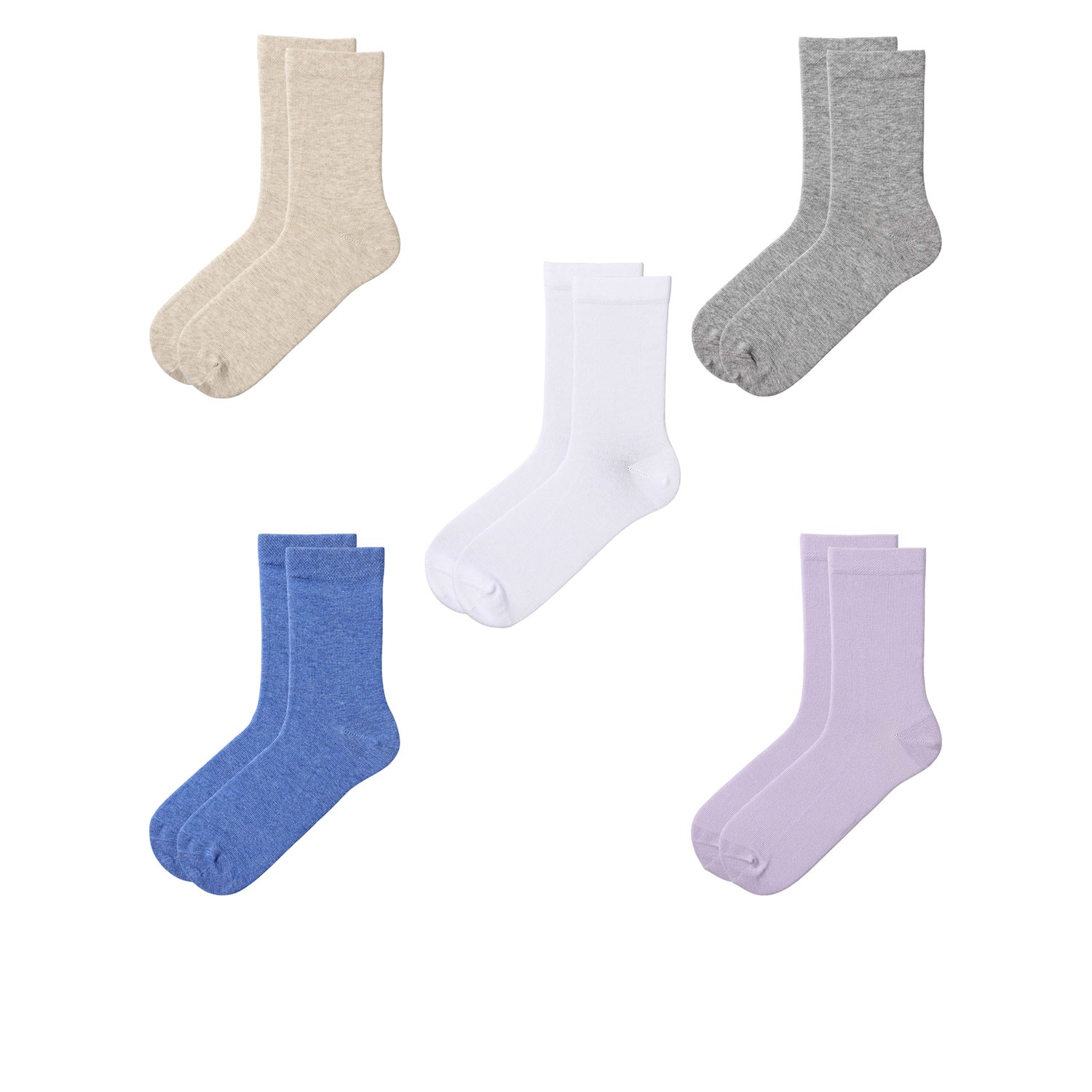 UP2FASHION BASICS, D/H SOCKEN 5ER, Mix Color, 35/38 | ALDI SÜD