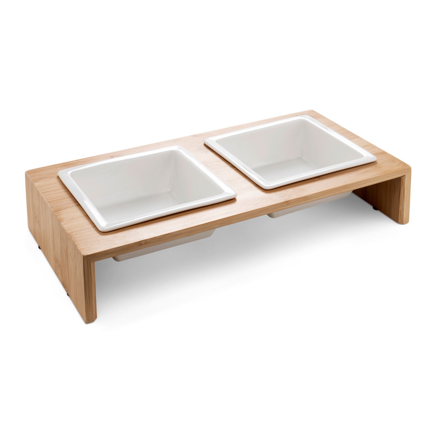 ROMEO & CACHET ROMEO Bamboo Futternapf, Eckig | HOFER