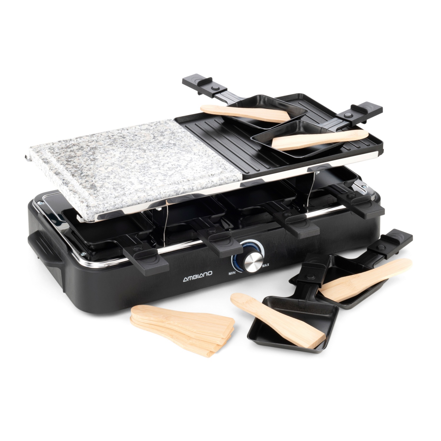 AMBIANO Raclette Grill und Fondue, Raclette Halb/Halb | HOFER
