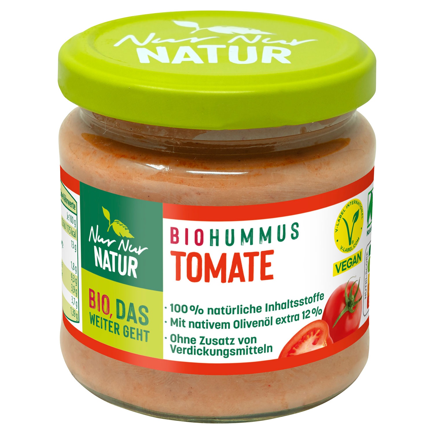 NUR NUR NATUR Bio-Hummus 180 g, Tomate | ALDI SÜD