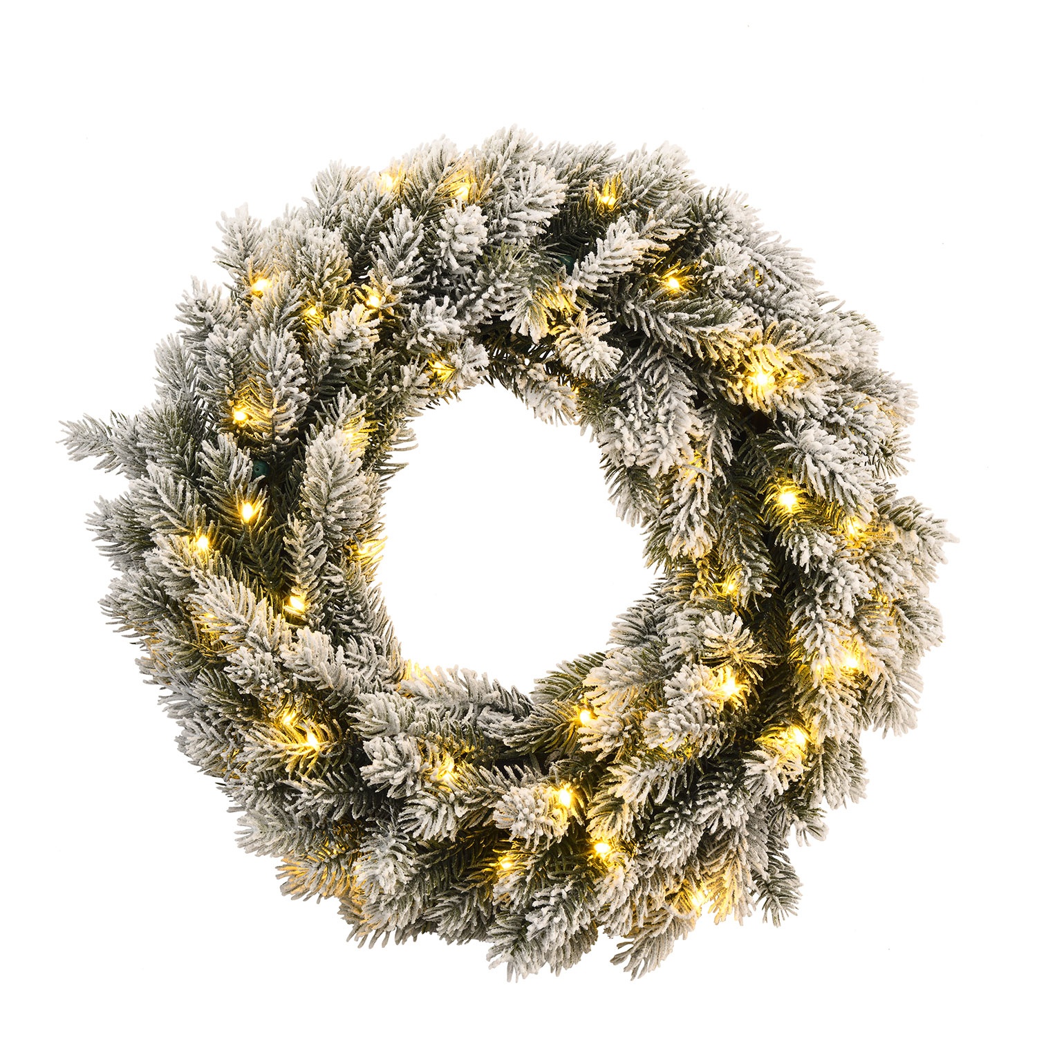 CASALUX, LED Weihnachtskranz, Schnee Optik | ALDI SÜD