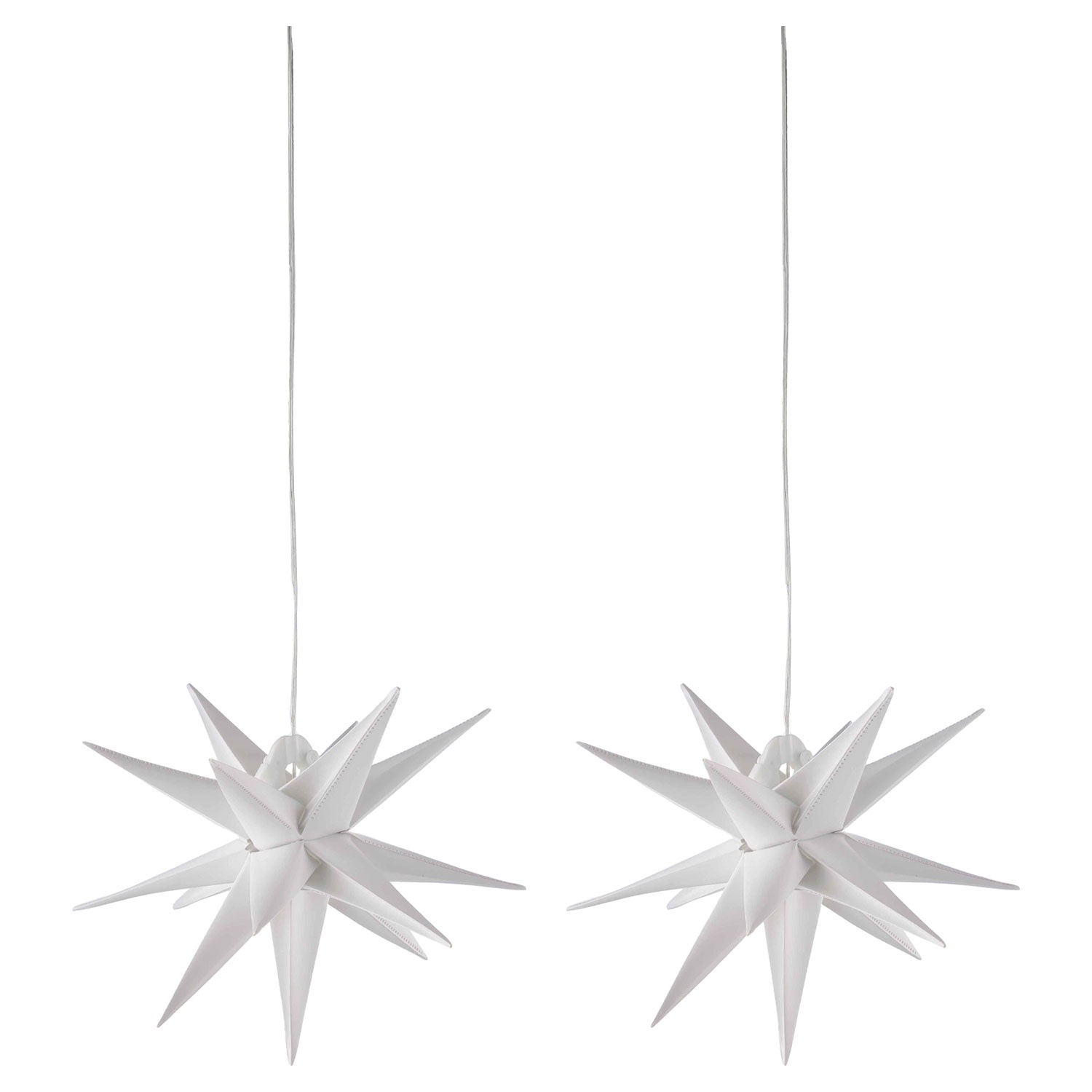 CASALUX, 3D-Leuchtstern, Weiß, 2er Set | ALDI SÜD