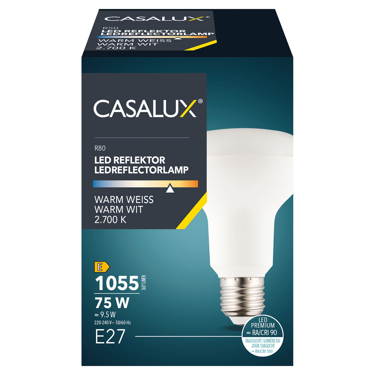 CASALUX LED Reflektor, R80 E27 1055lm | ALDI SÜD