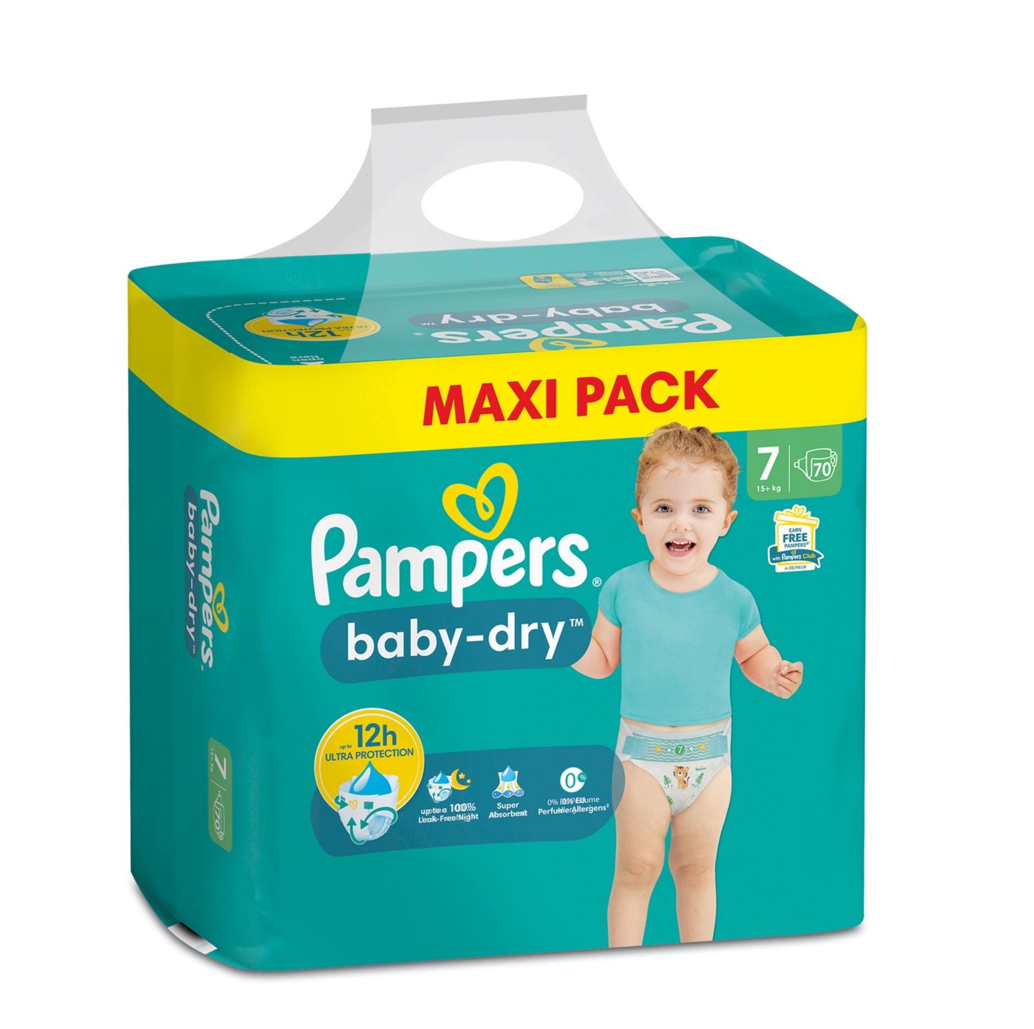 PAMPERS Baby Dry Maxi pack, taglia 7, extra large | ALDI SUISSE