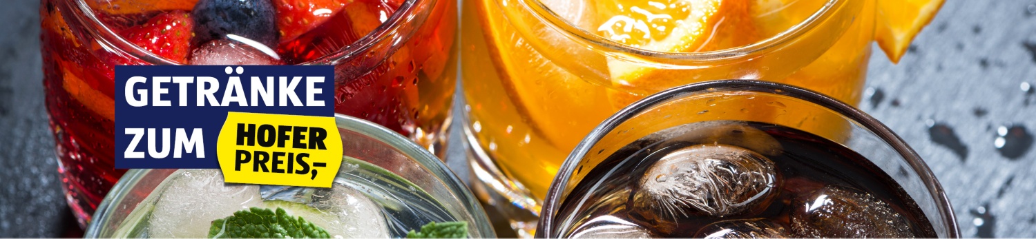 Dauerhaft erhältlich: Getränkesortiment | HOFER