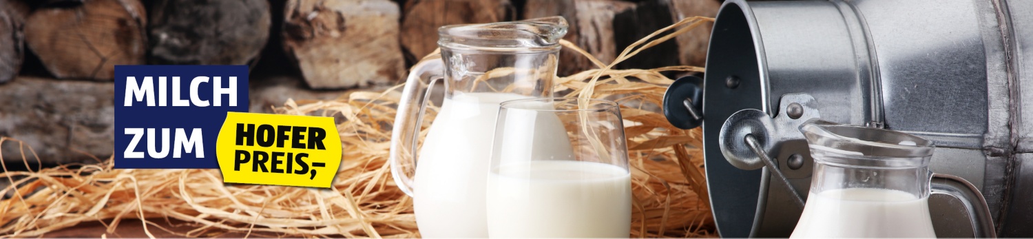 Dauerhaft erhältliche Milchprodukte I HOFER