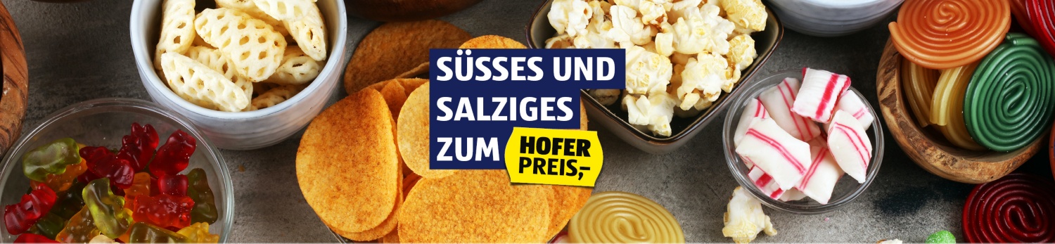 Dauerhaft erhältliche Snacks & Süßes | HOFER