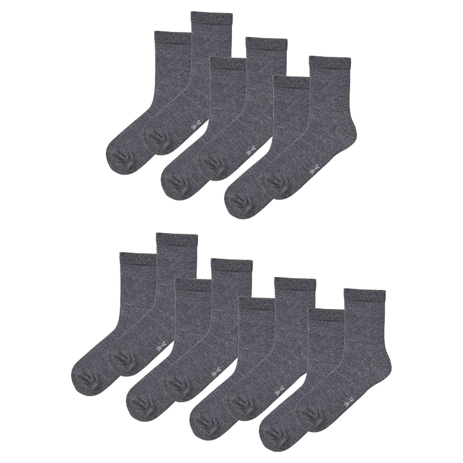 UP2FASHION BASICS, DH Socken 7Er, Grau, 39/42 | ALDI SÜD