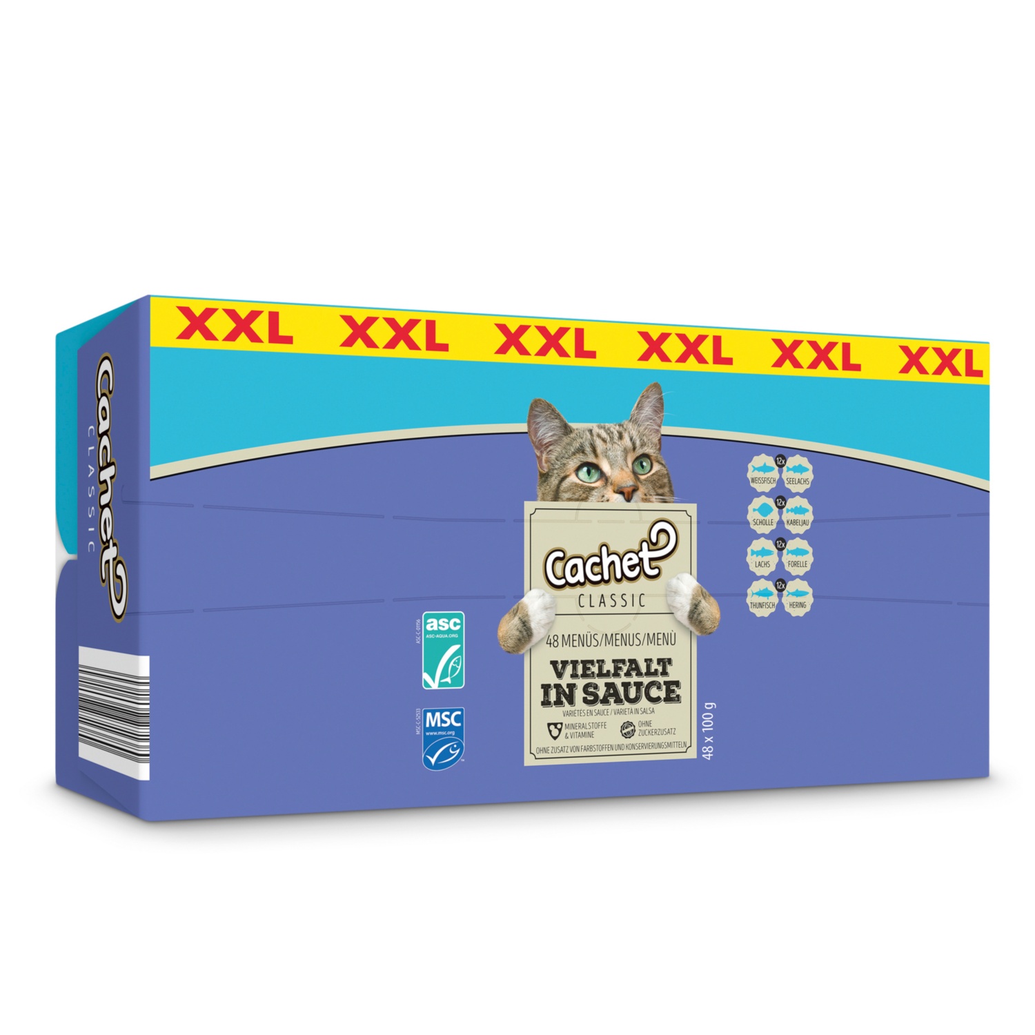 CACHET CLASSIC Katzenfutter, Fischbox | ALDI SUISSE