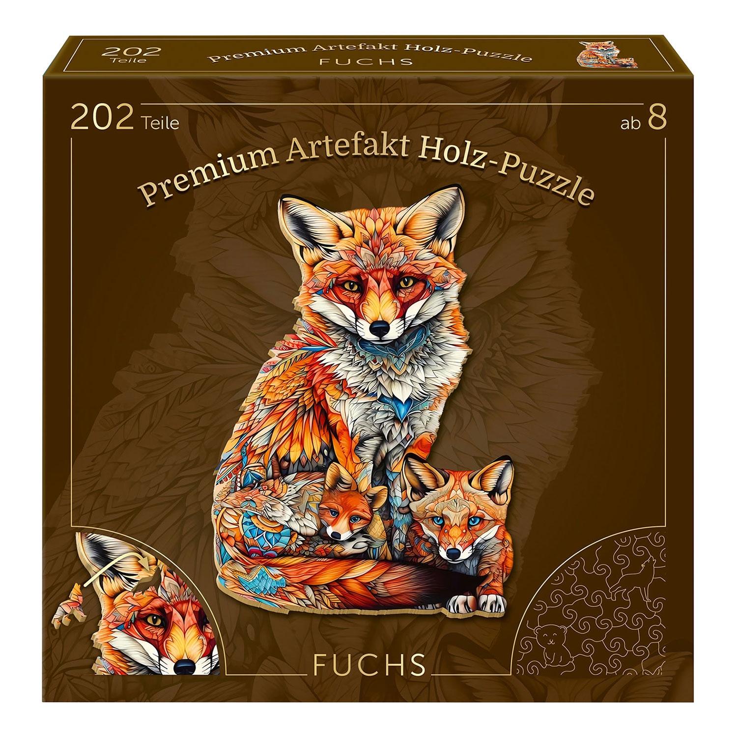 Premium Artefakt Holz Puzzle Fuchs | ALDI SÜD