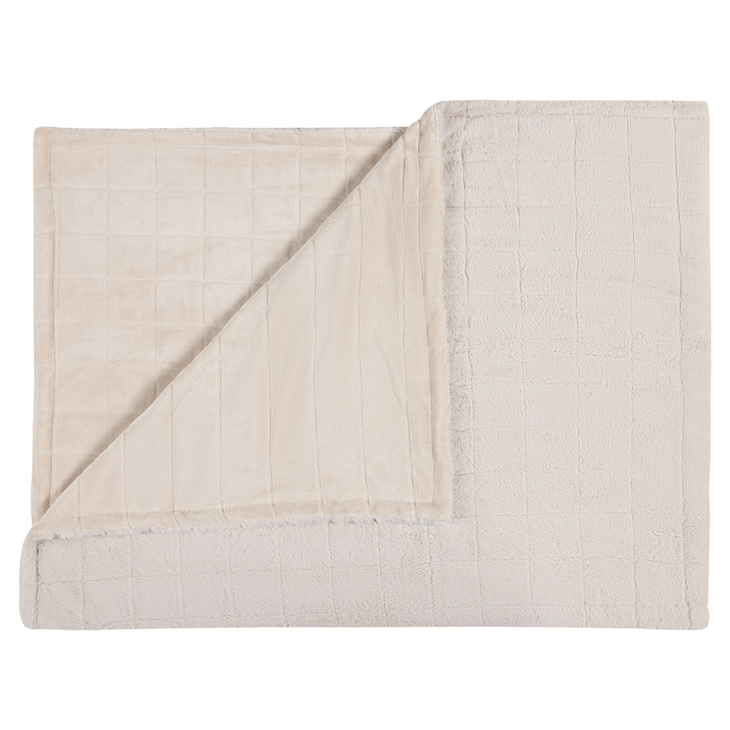 HOME CREATION Flauschige Decke Premium, beige | ALDI SÜD