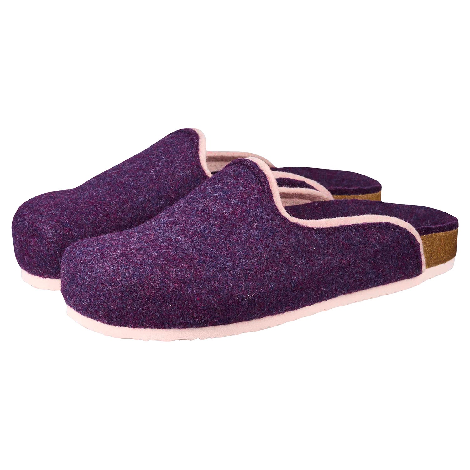 UP2FASHION BASICS Damen und Herren Filzclogs, Damen, Lila, 40 | ALDI SÜD