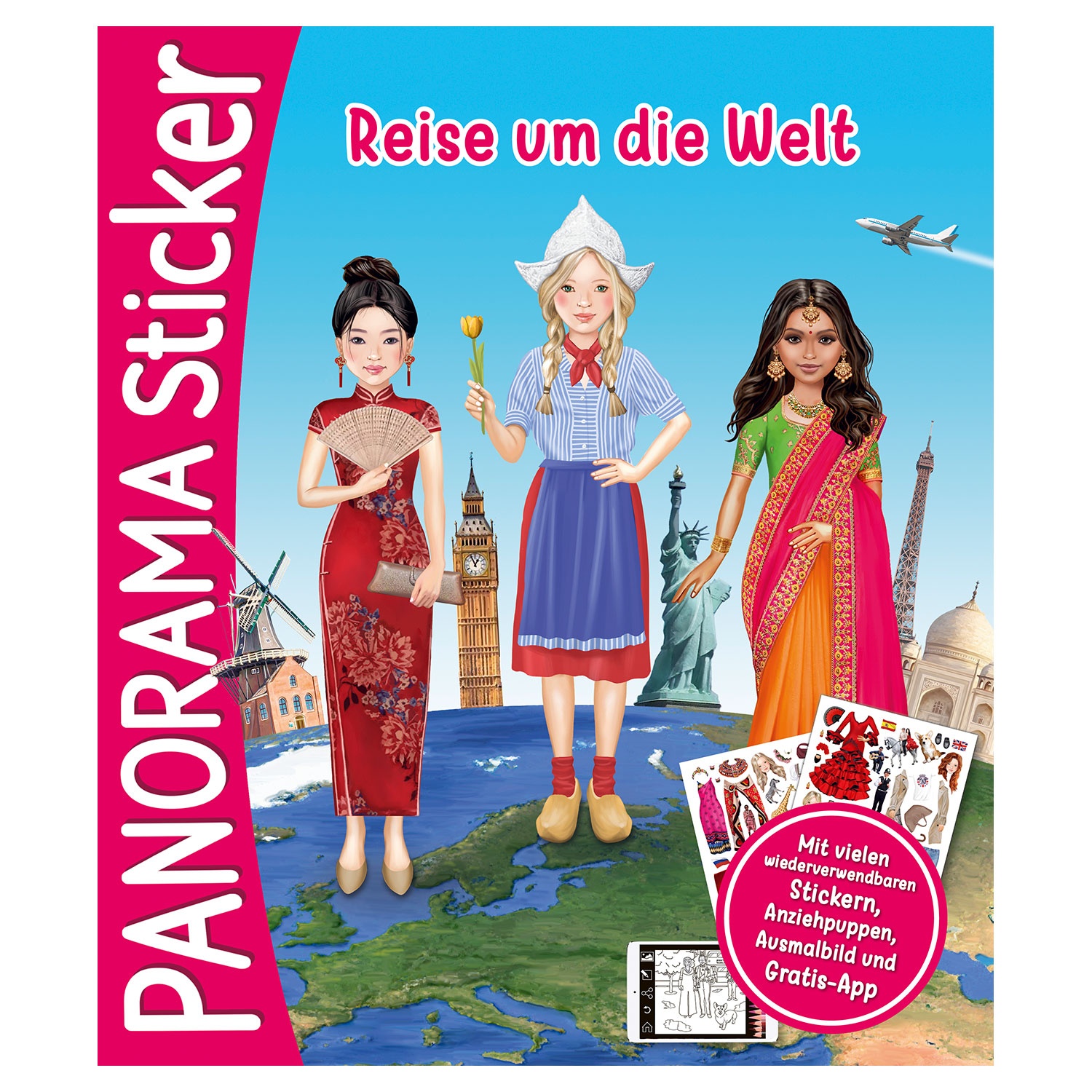 Panorama Stickerbuch mit App, Weltreise | ALDI SÜD