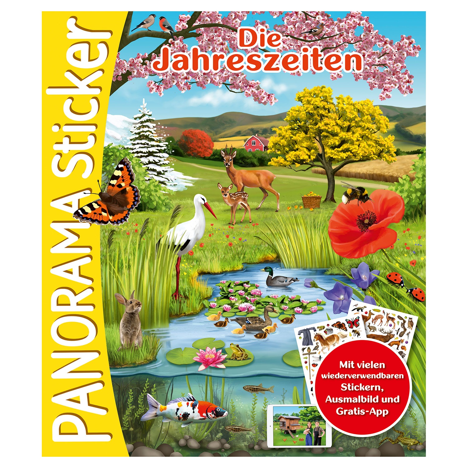 Panorama Stickerbuch mit App, Jahreszeiten | ALDI SÜD