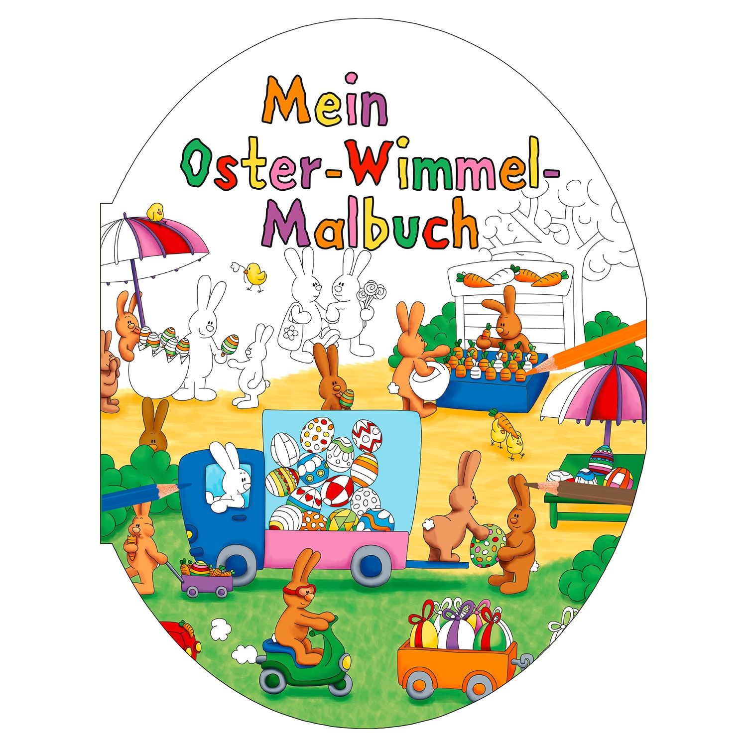 Oster-Activity-Buch, Oster-Wimmel-Malbuch | ALDI SÜD
