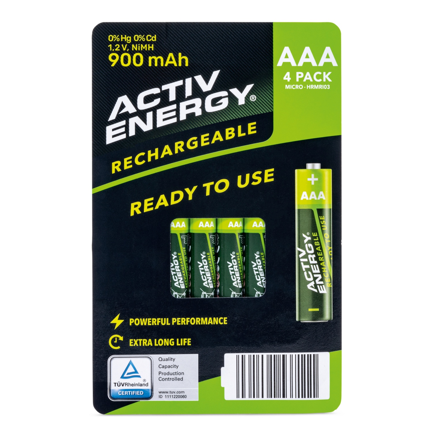ACTIV ENERGY Ready To Use Akkus, AAA | HOFER