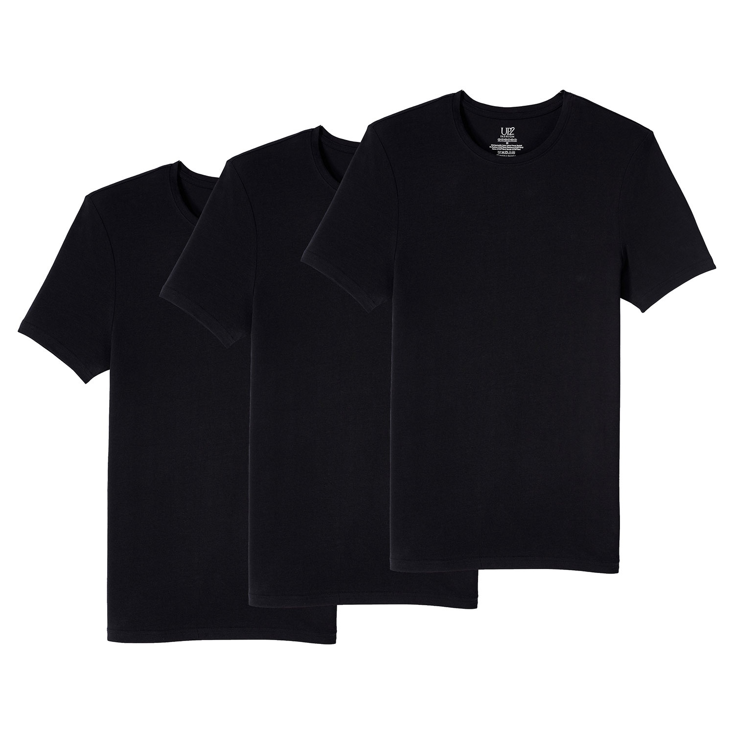 UP2FASHION BASICS Herren-T-Shirt 3er-Pack, XL, Schwarz | ALDI SÜD