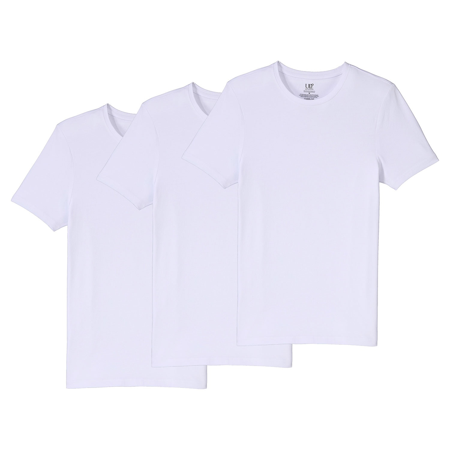 UP2FASHION BASICS Herren-T-Shirt 3er-Pack, XXL, Weiß | ALDI SÜD