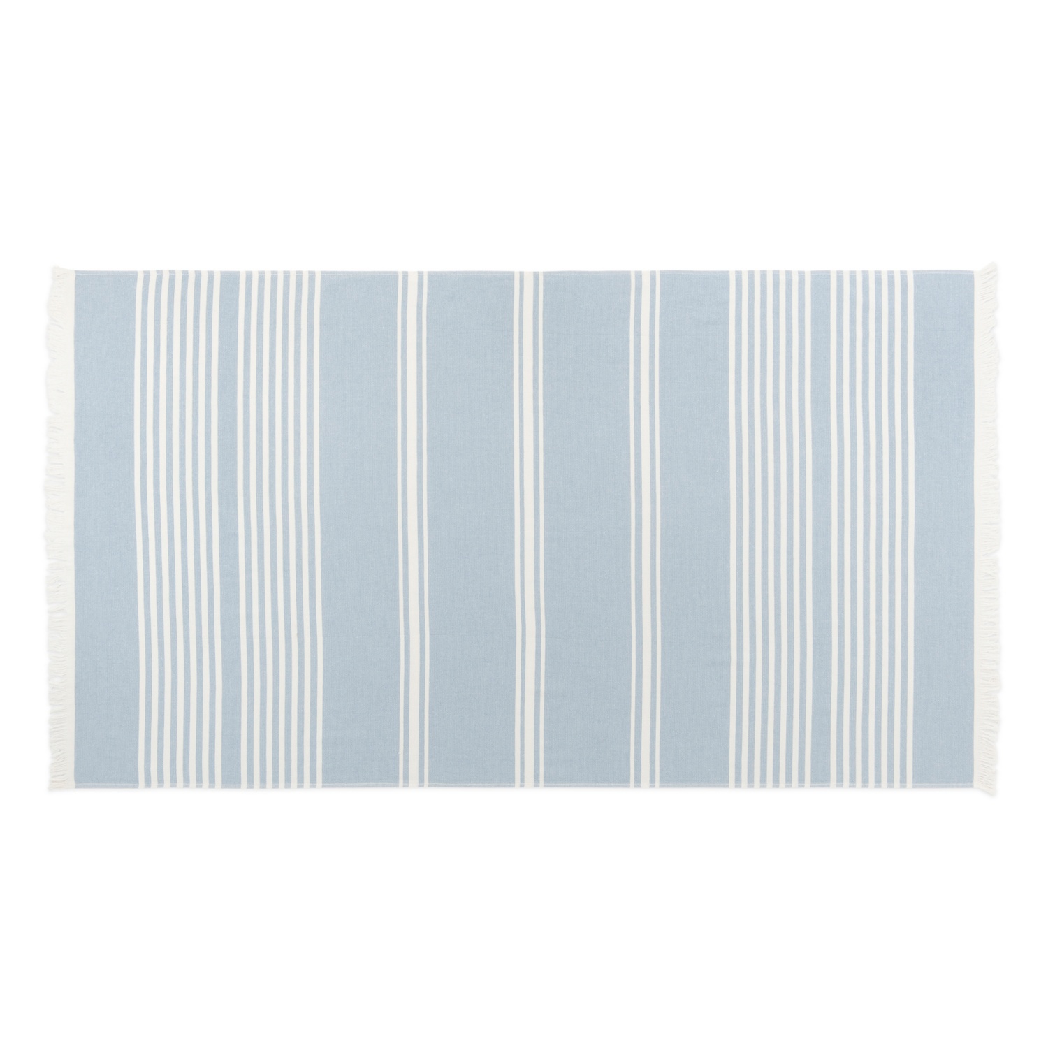 NOVITESSE NOVITESSE Wellness Towel Poncho, Strandtuch, Blau gestreift ...