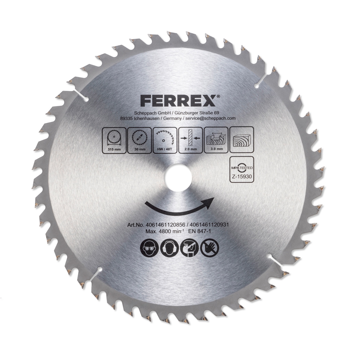 FERREX Kreissägeblätter, 315 mm | HOFER